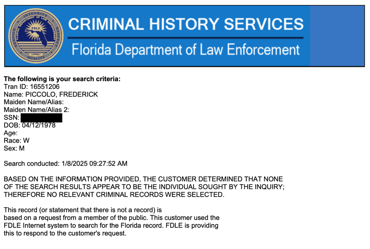 New College Background Check Issues Raise Questions